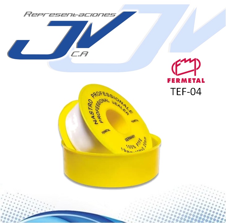 Cinta de teflon profesional de 3/4" x 10 mts. - Representaciones JV