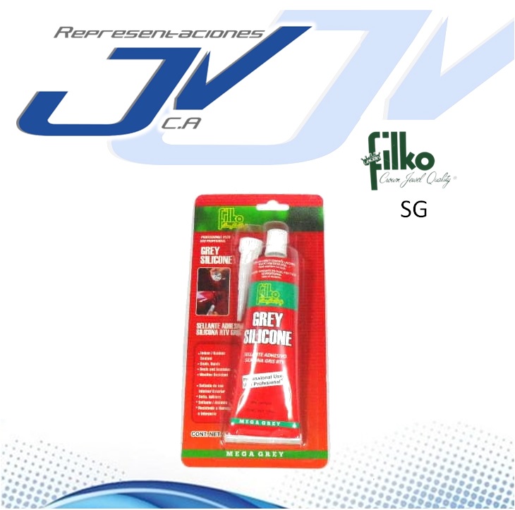 SILICON GRIS ALUMINIO 105GRS(CALIDAD) - Representaciones JV